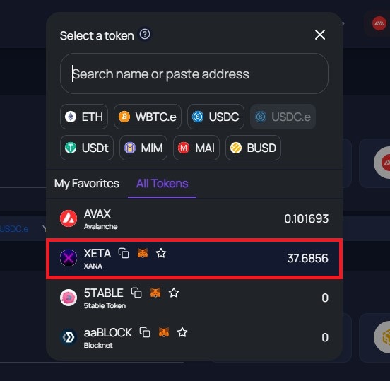 仮想通貨XETAをAvalanche(アバランチ)からXANAチェーンにブリッジする方法 - くにあつブログ